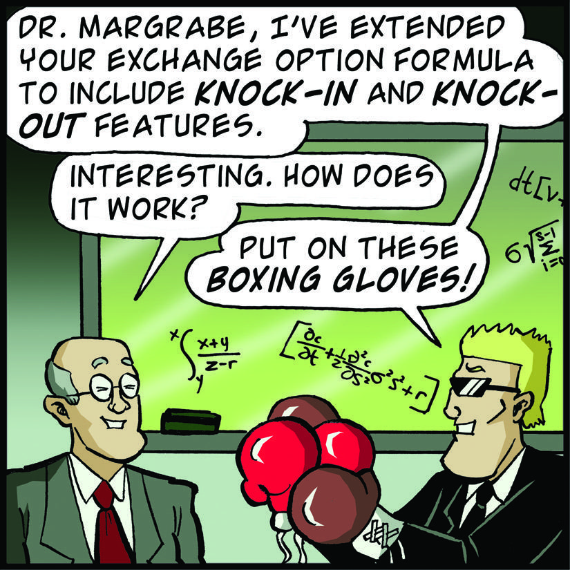 Knock-in/out Margrabe – Wilmott